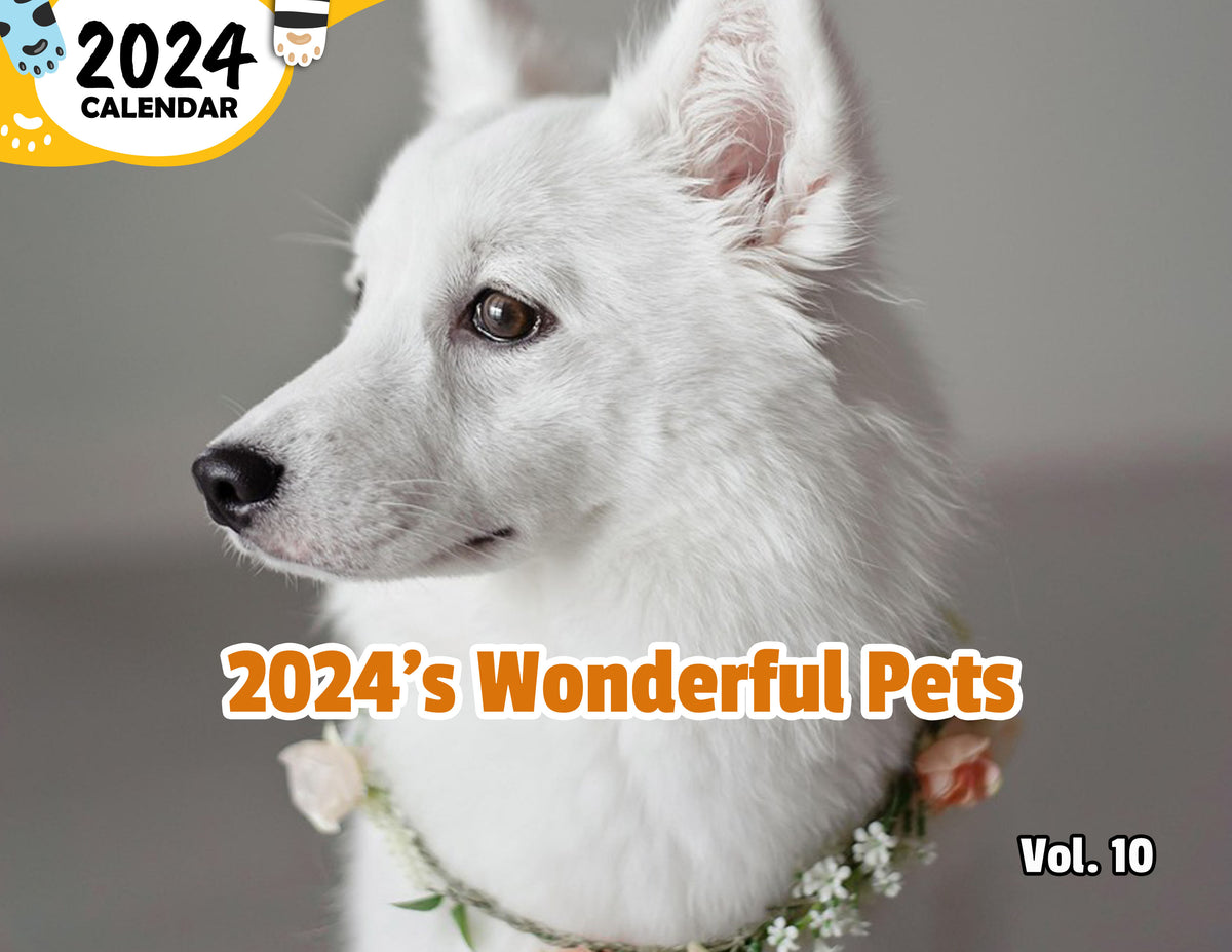2024's Wonderful Pets Volume Ten: 2024 Wall Calendar (Published) – Praise My Pet!