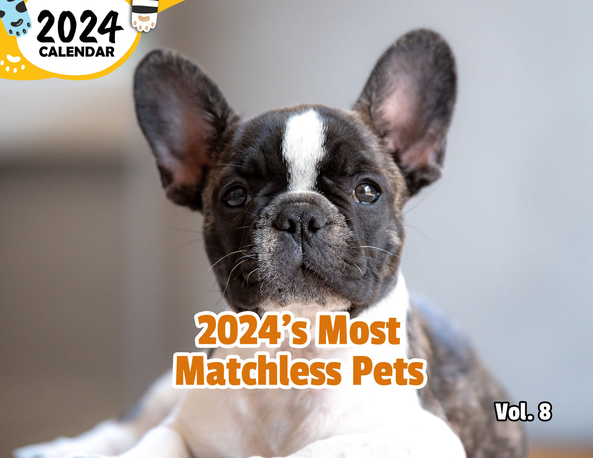2024's Most Matchless Pets Volume Eight: 2024 Wall Calendar (Published ...